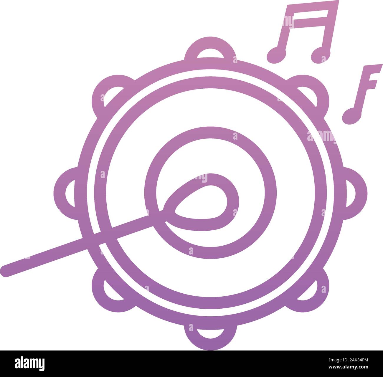 Bass drum stick Stock Vector Images - Alamy