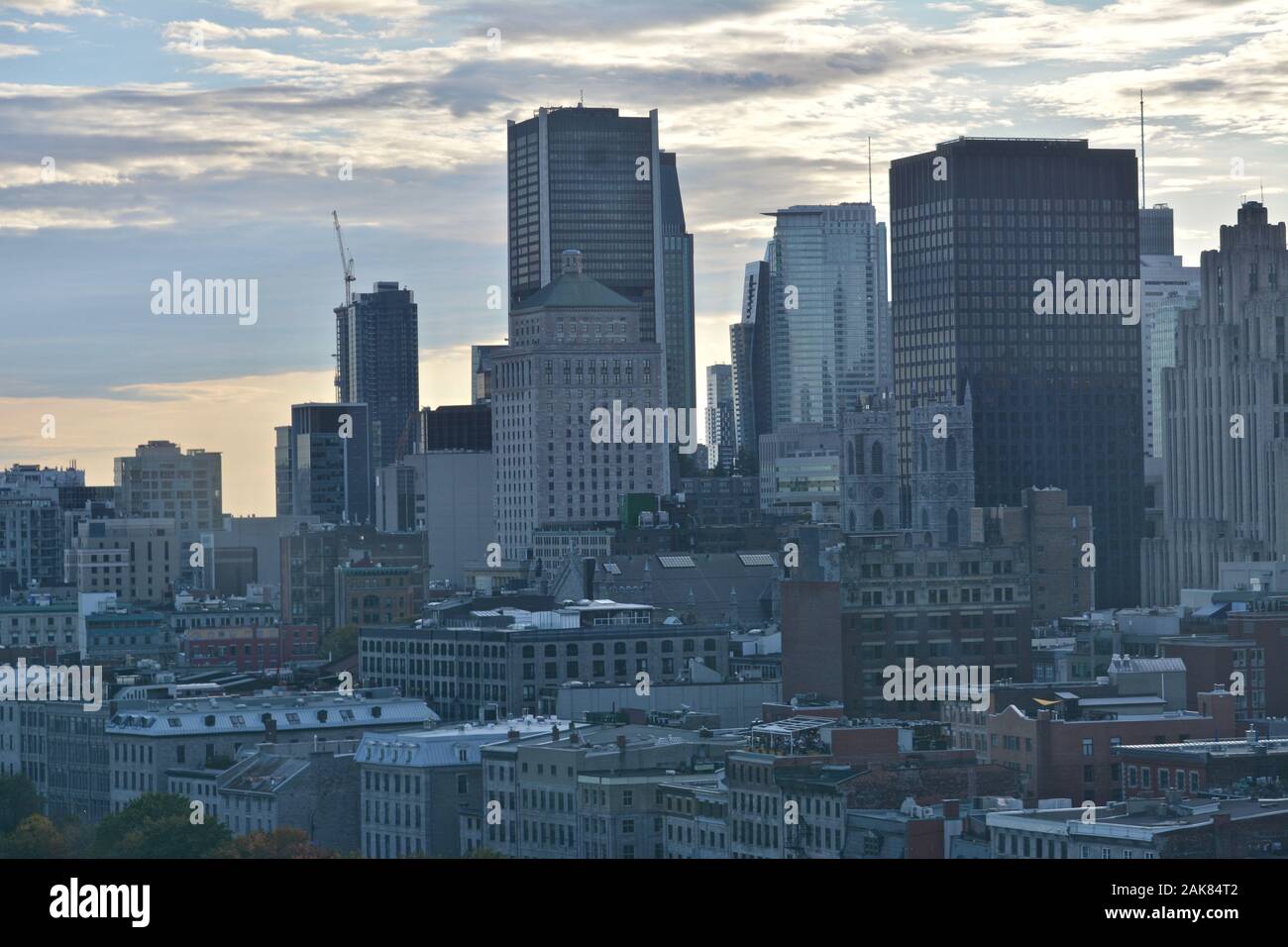 The Montreal Skyline as seen from La Grande Roue de Montréal, Vieux ...