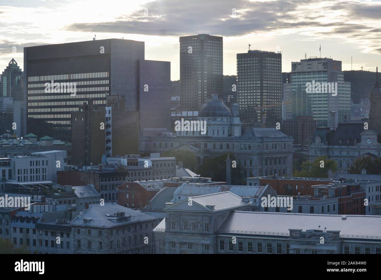 The Montreal Skyline as seen from La Grande Roue de Montréal, Vieux ...