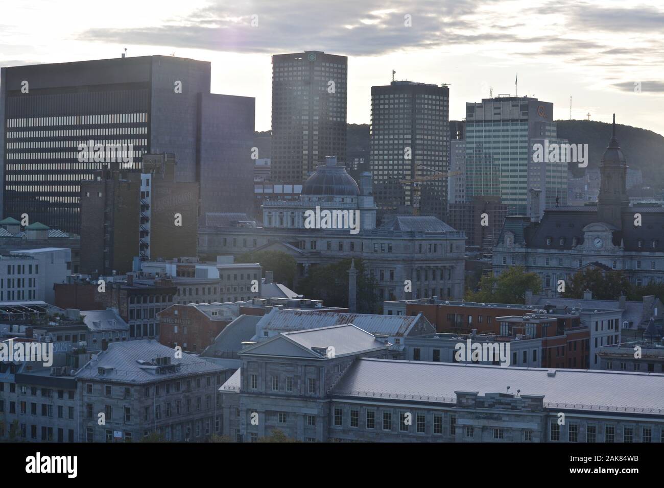 The Montreal Skyline as seen from La Grande Roue de Montréal, Vieux ...