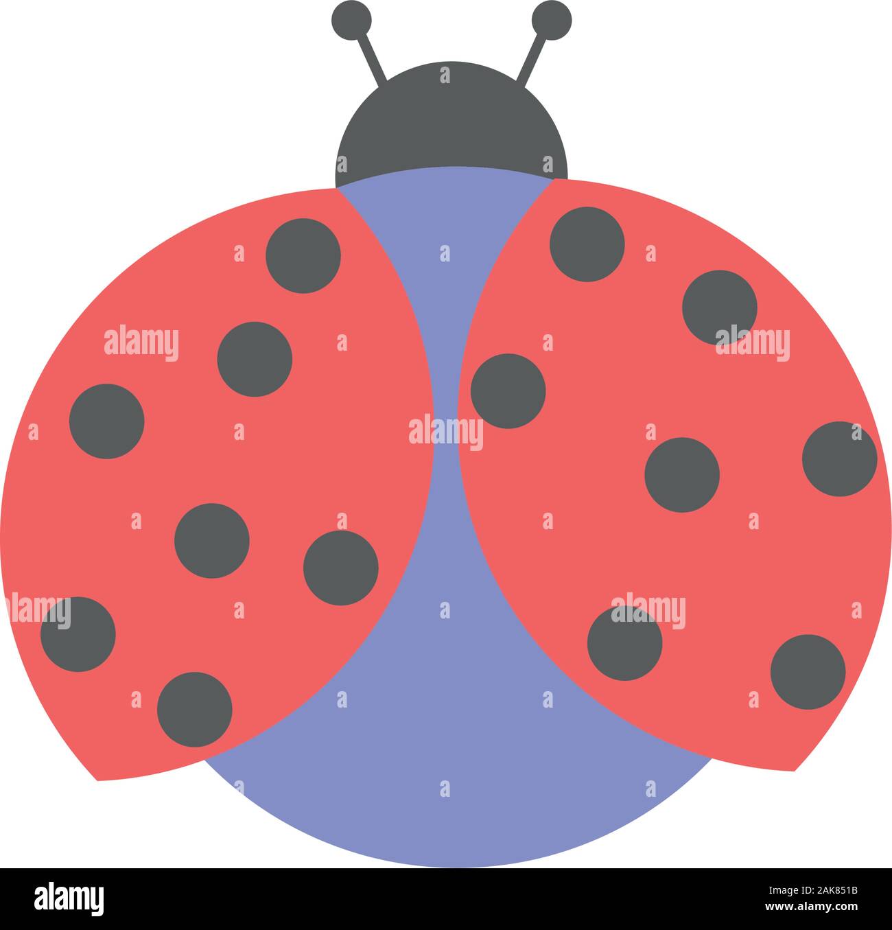 cute ladybug spring insect icon Stock Vector Image & Art - Alamy