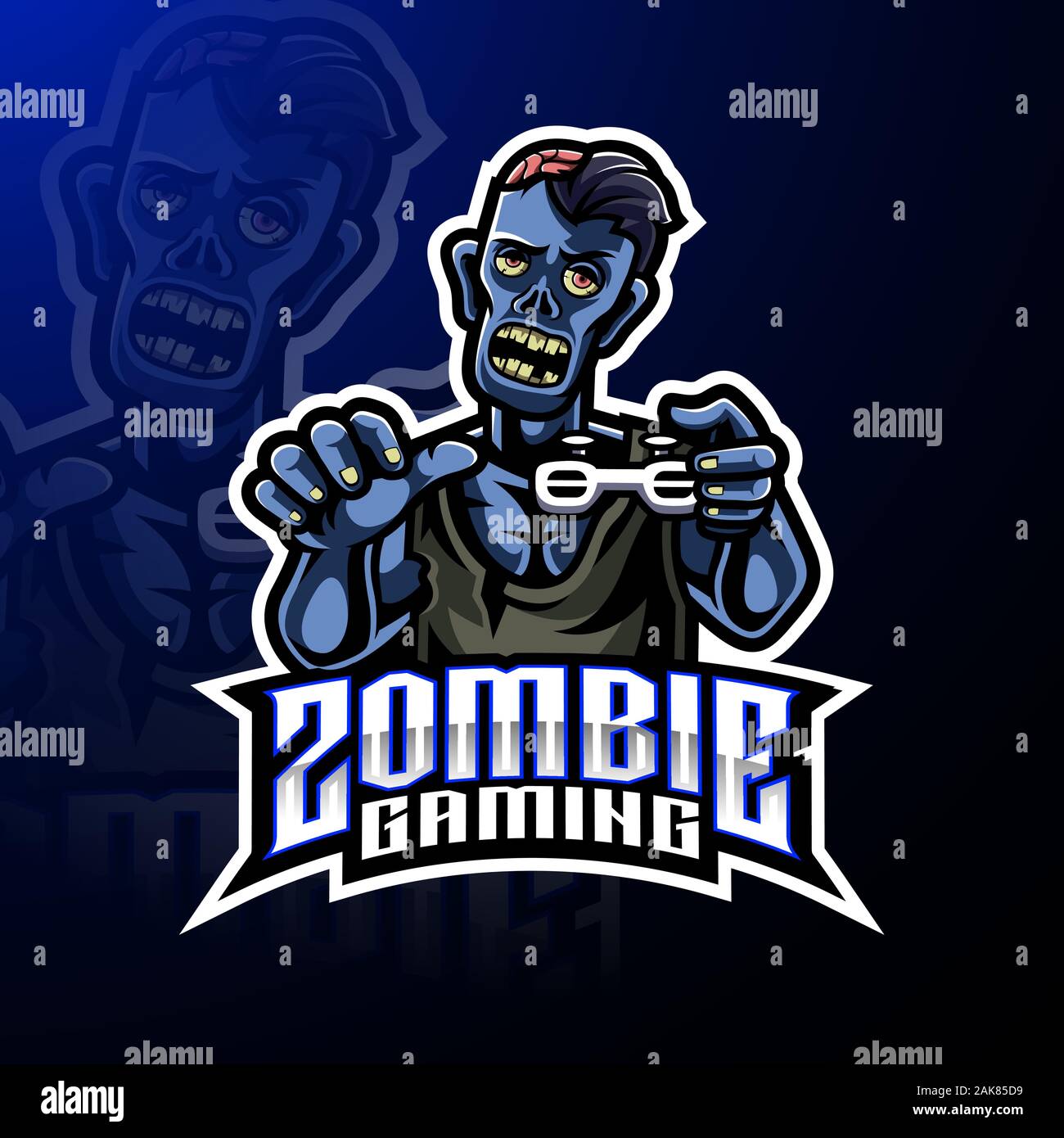 Vector cartoon zombi hi-res stock photography and images - Alamy