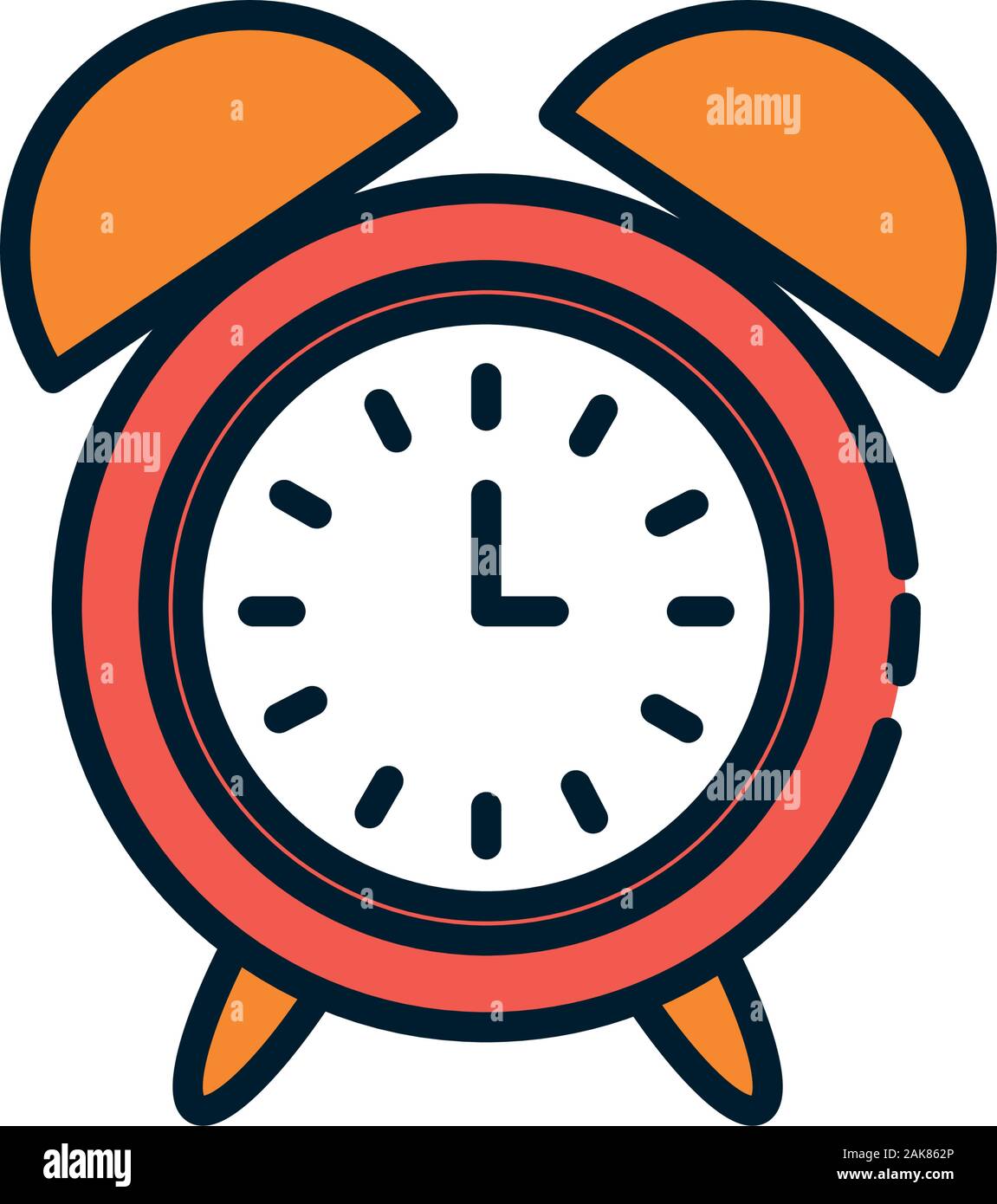 Isolated classic clock instrument vector design Stock Vector Image ...