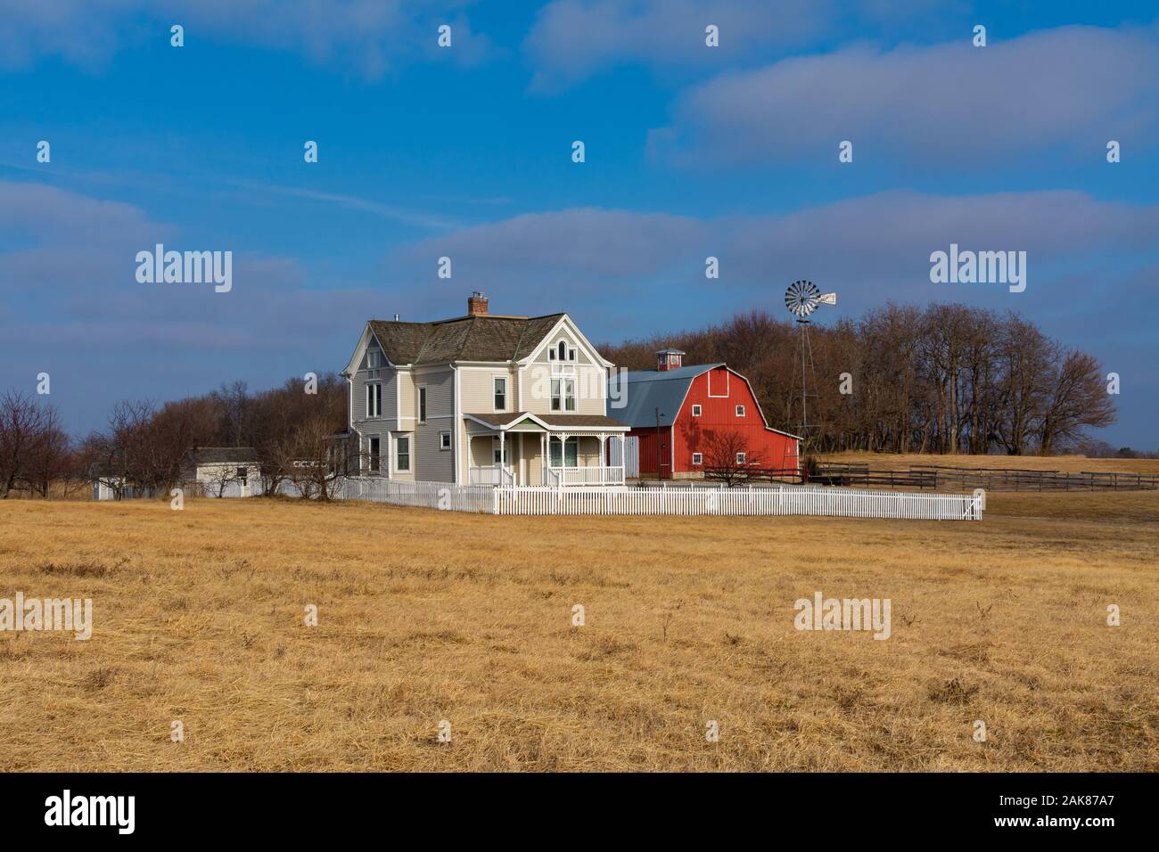 Rural farm in the Midwest Stock Photo - Alamy