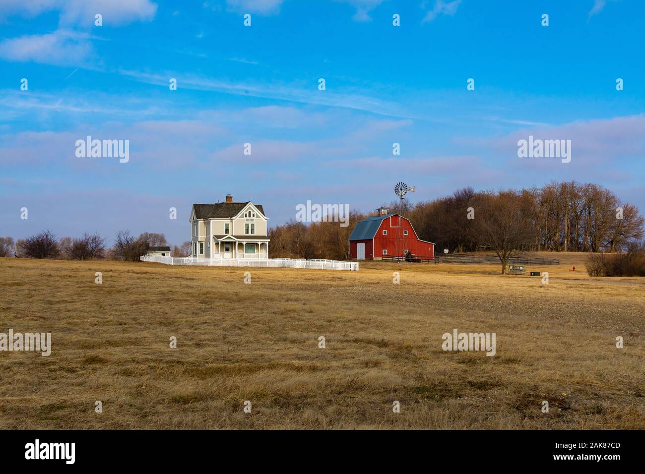 Rural farm in the Midwest Stock Photo - Alamy