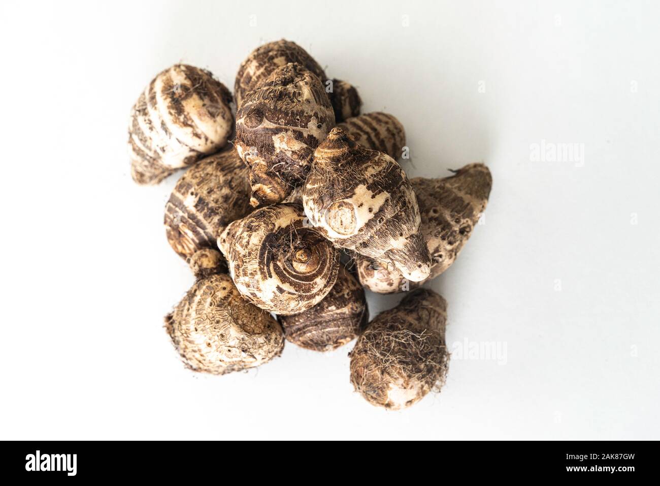 Pile of African Nigerian Coco Yam Stock Photo - Alamy