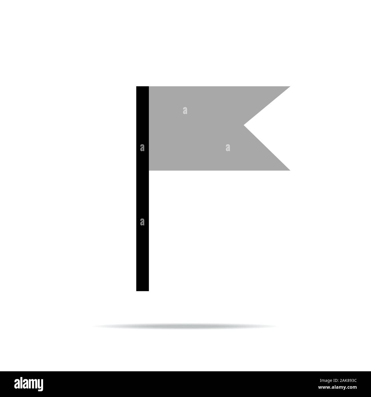 The flag icon. Mark and navigation symbol. Flat illustration Stock ...