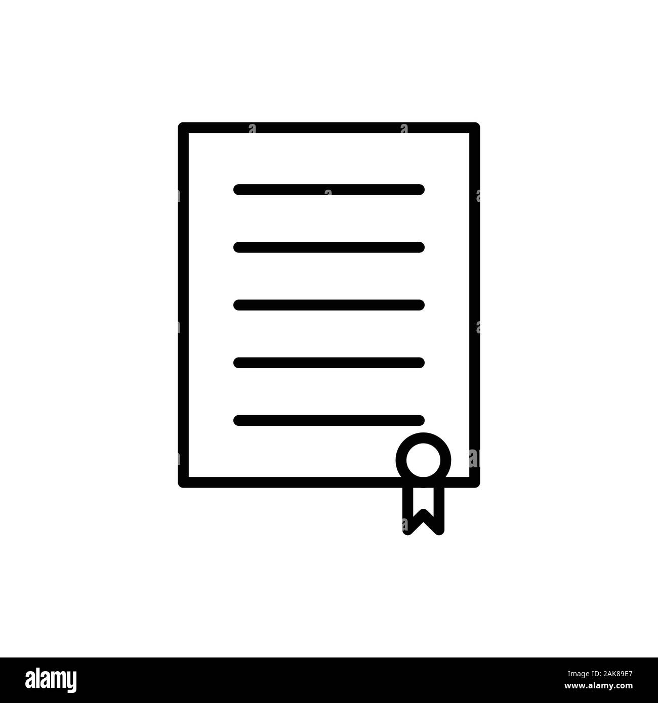 Diploma, certificate icon vector education concept for graphic design ...