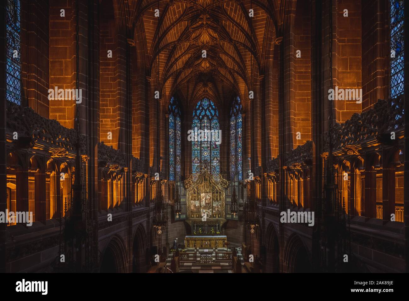 LIVERPOOL, ENGLAND, DECEMBER 27, 2018: The Lady Chapel in Liverpool ...
