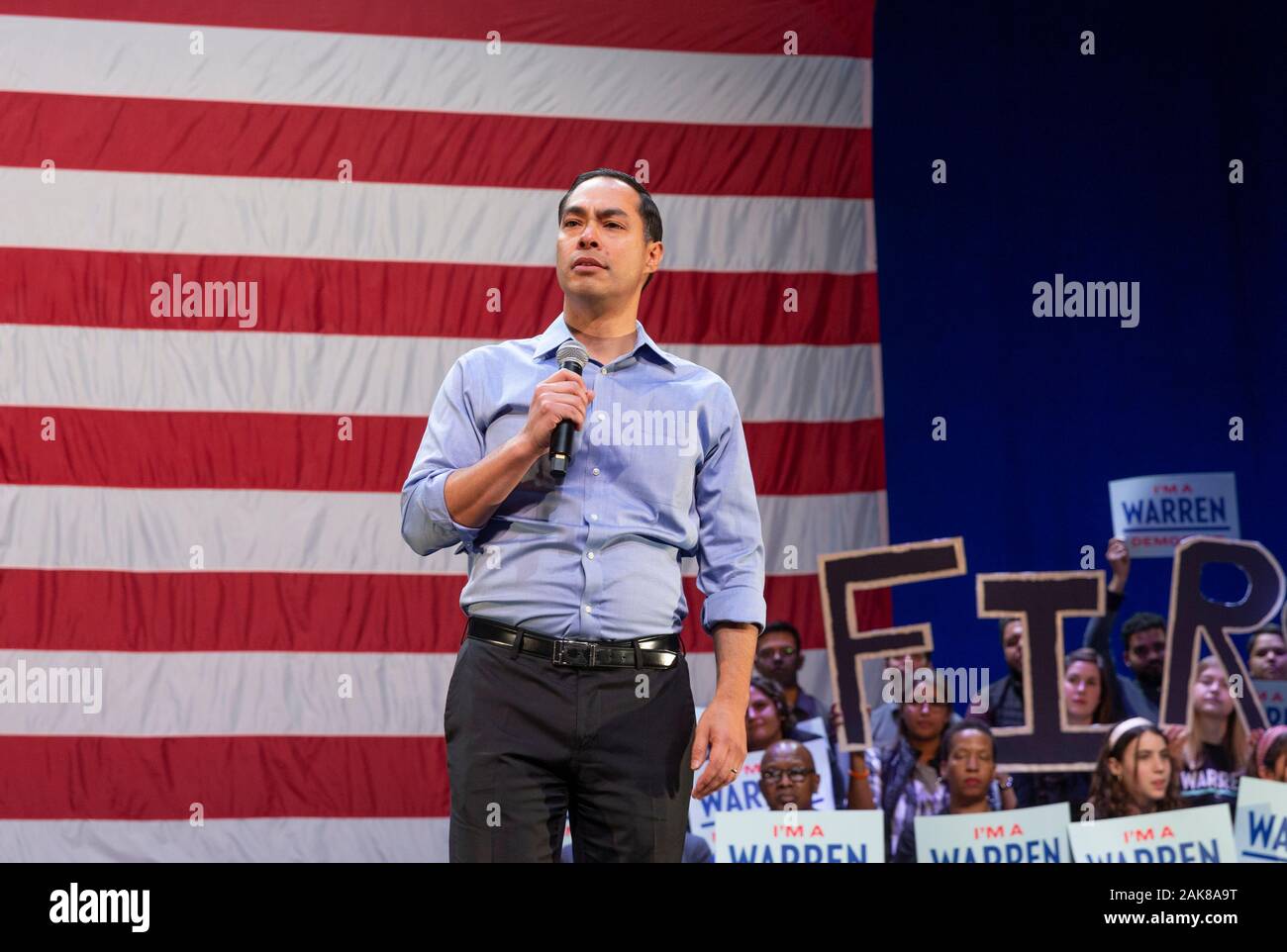 New York, NY - January 7, 2020: Former HUD Secretary Julian Castro ...