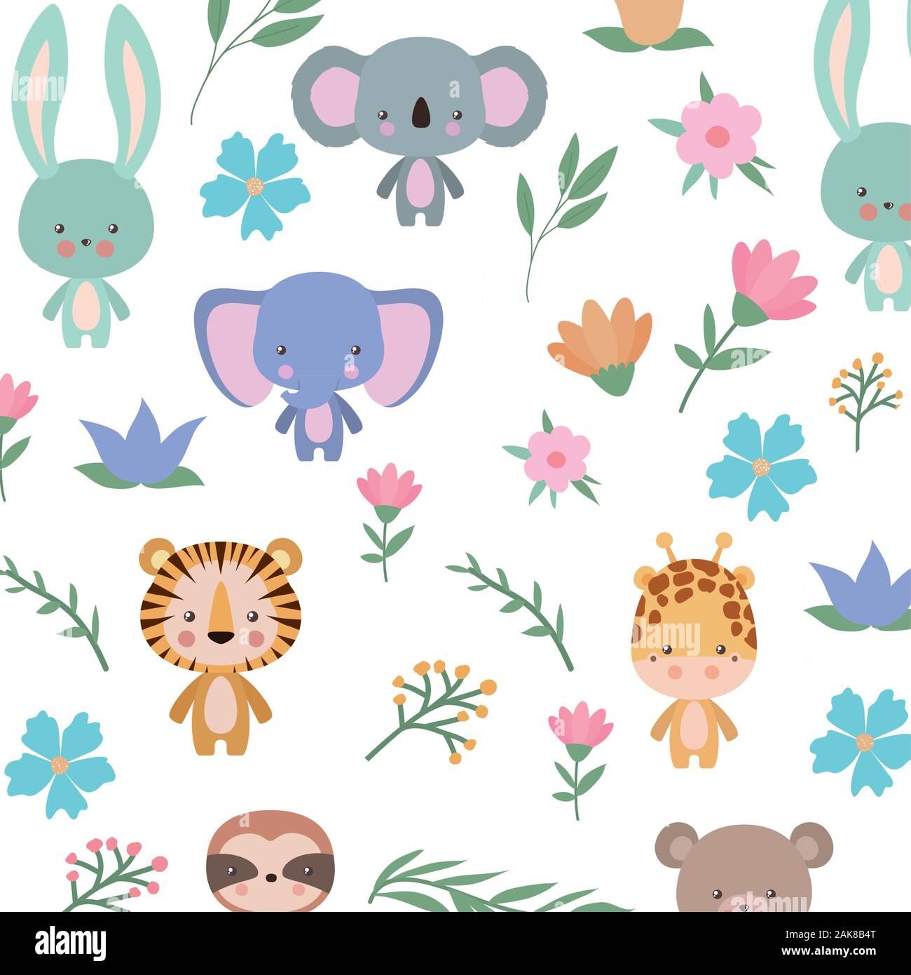 Cute animals cartoons vector design Stock Vector Image & Art - Alamy