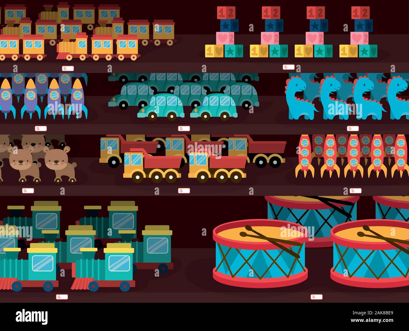 Toys icon set vector design Stock Vector Image & Art - Alamy