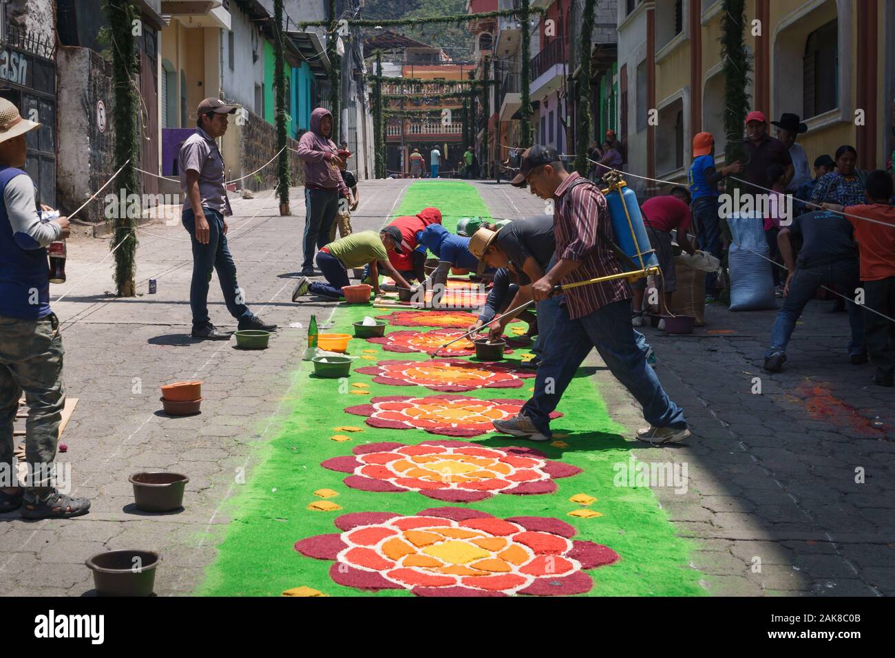 Sawdust Carpet Guatemala High Resolution Stock Photography and Images ...
