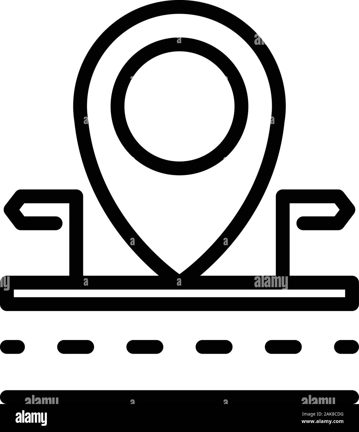 Gps pin location icon, outline style Stock Vector Image & Art - Alamy