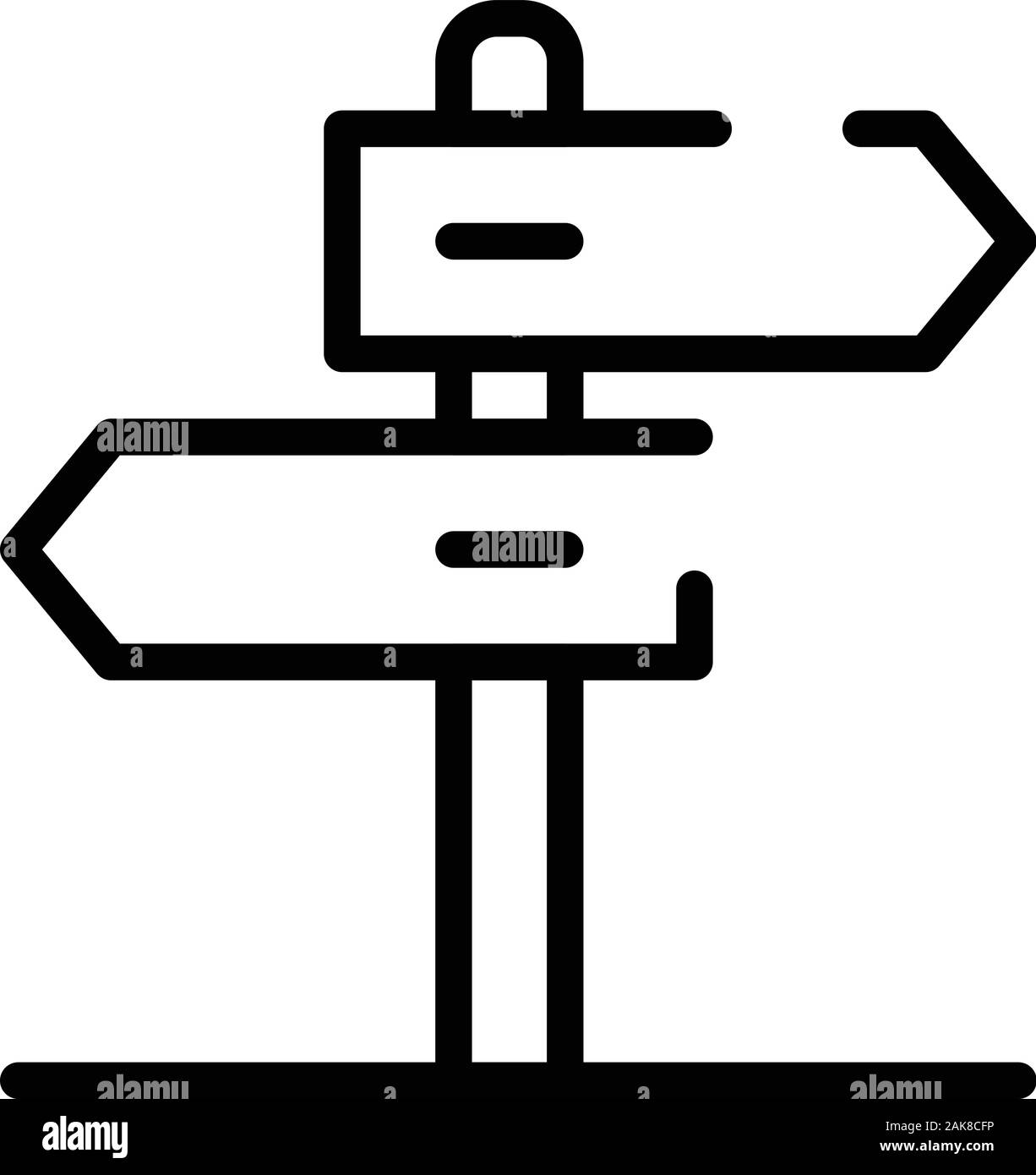 Travel sign board icon, outline style Stock Vector Image & Art - Alamy