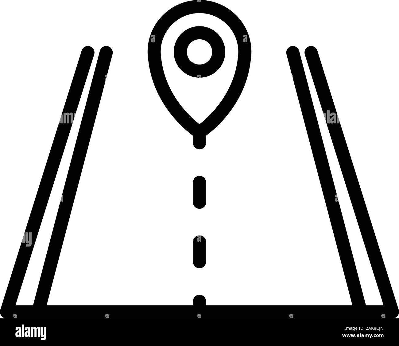 Car road location icon, outline style Stock Vector Image & Art - Alamy