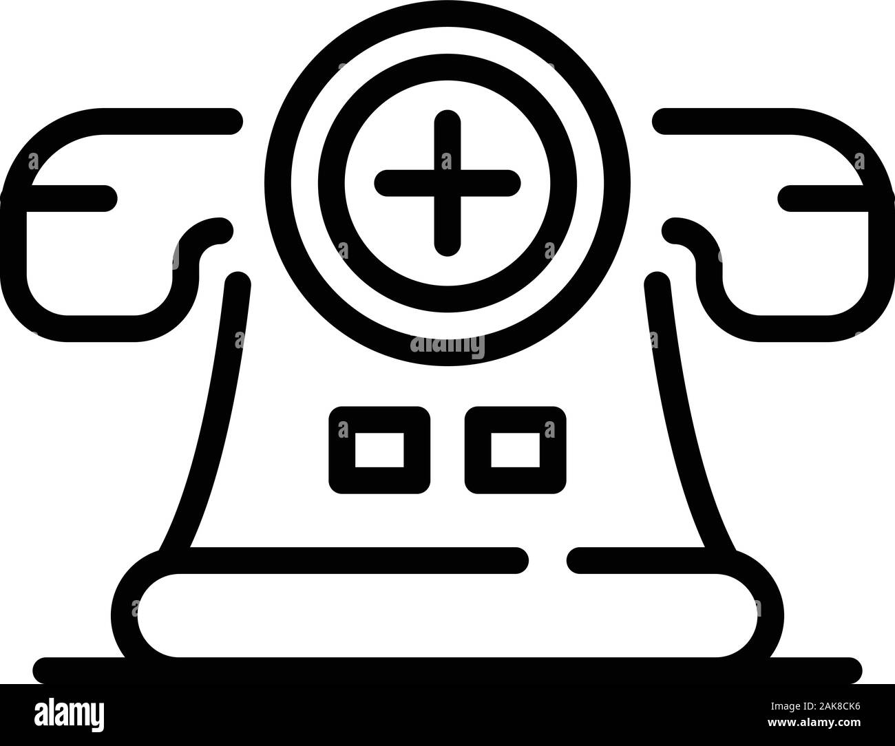 Medical call center icon, outline style Stock Vector Image & Art - Alamy