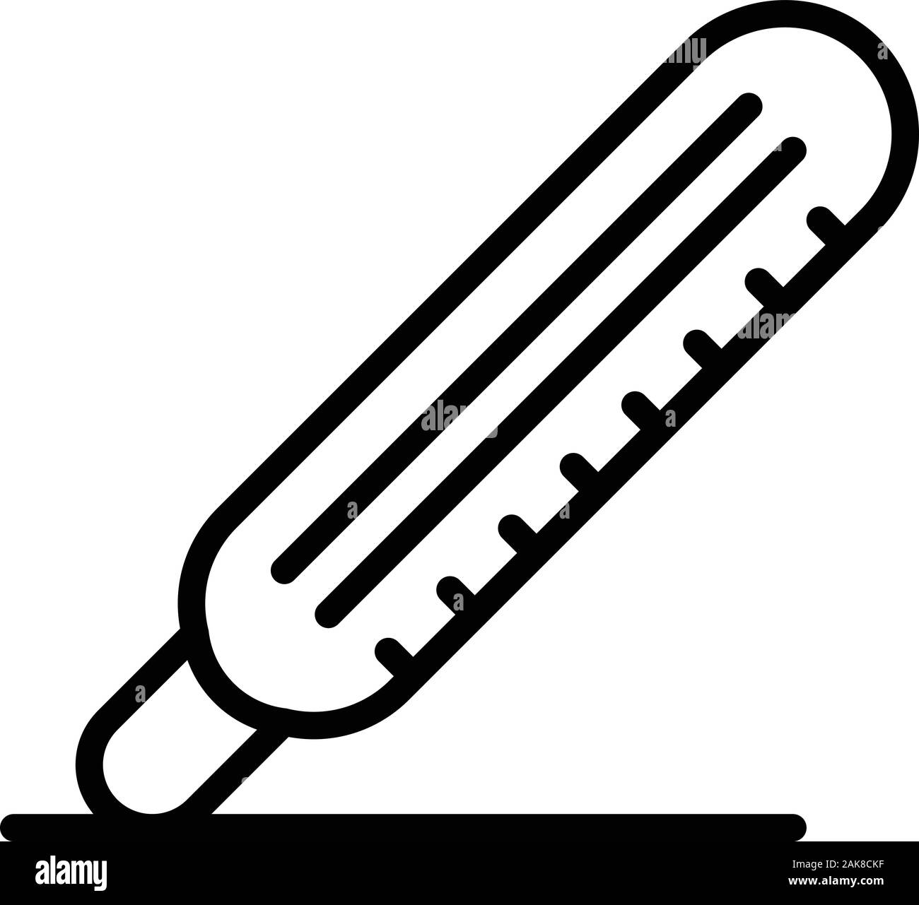 Thermometer icon, outline style Stock Vector Image & Art - Alamy
