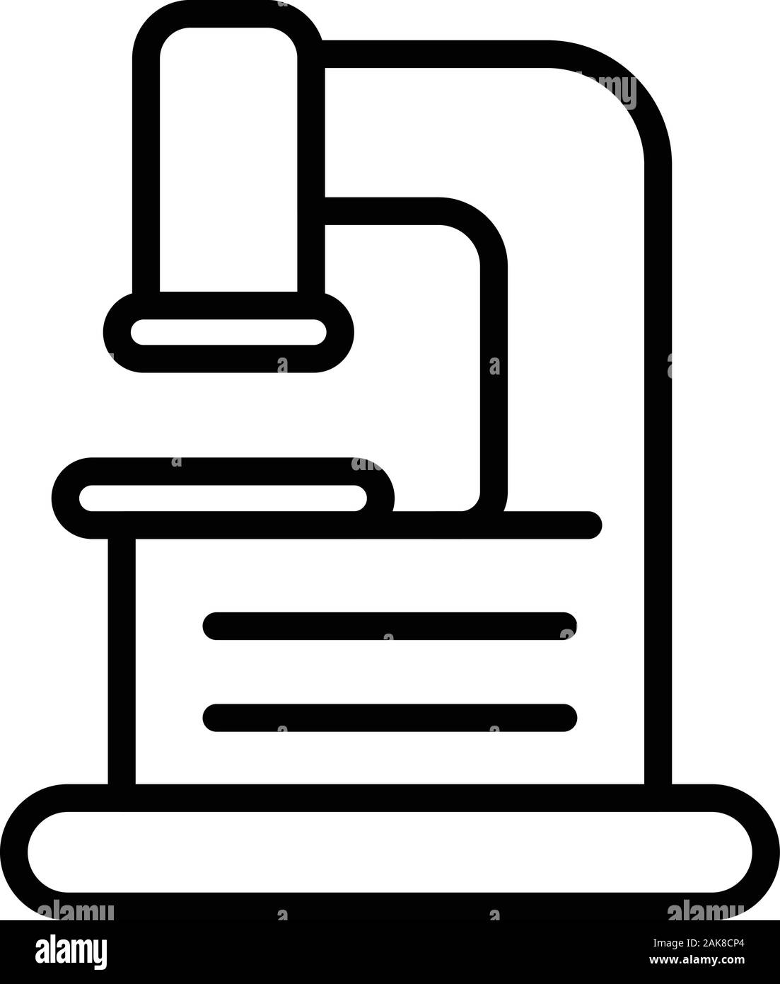 Microscope icon, outline style Stock Vector Image & Art - Alamy