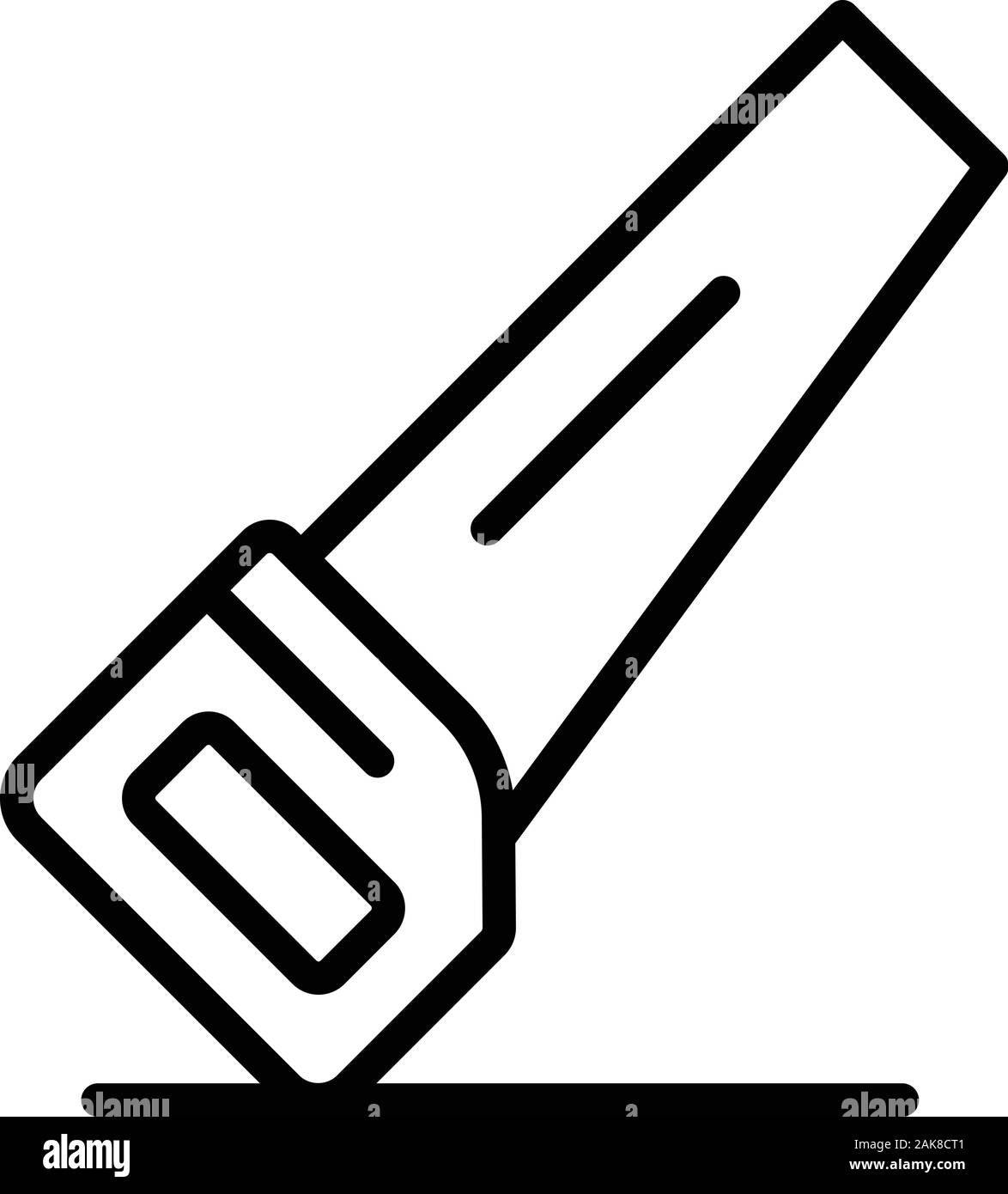 Hand saw icon, outline style Stock Vector Image & Art - Alamy