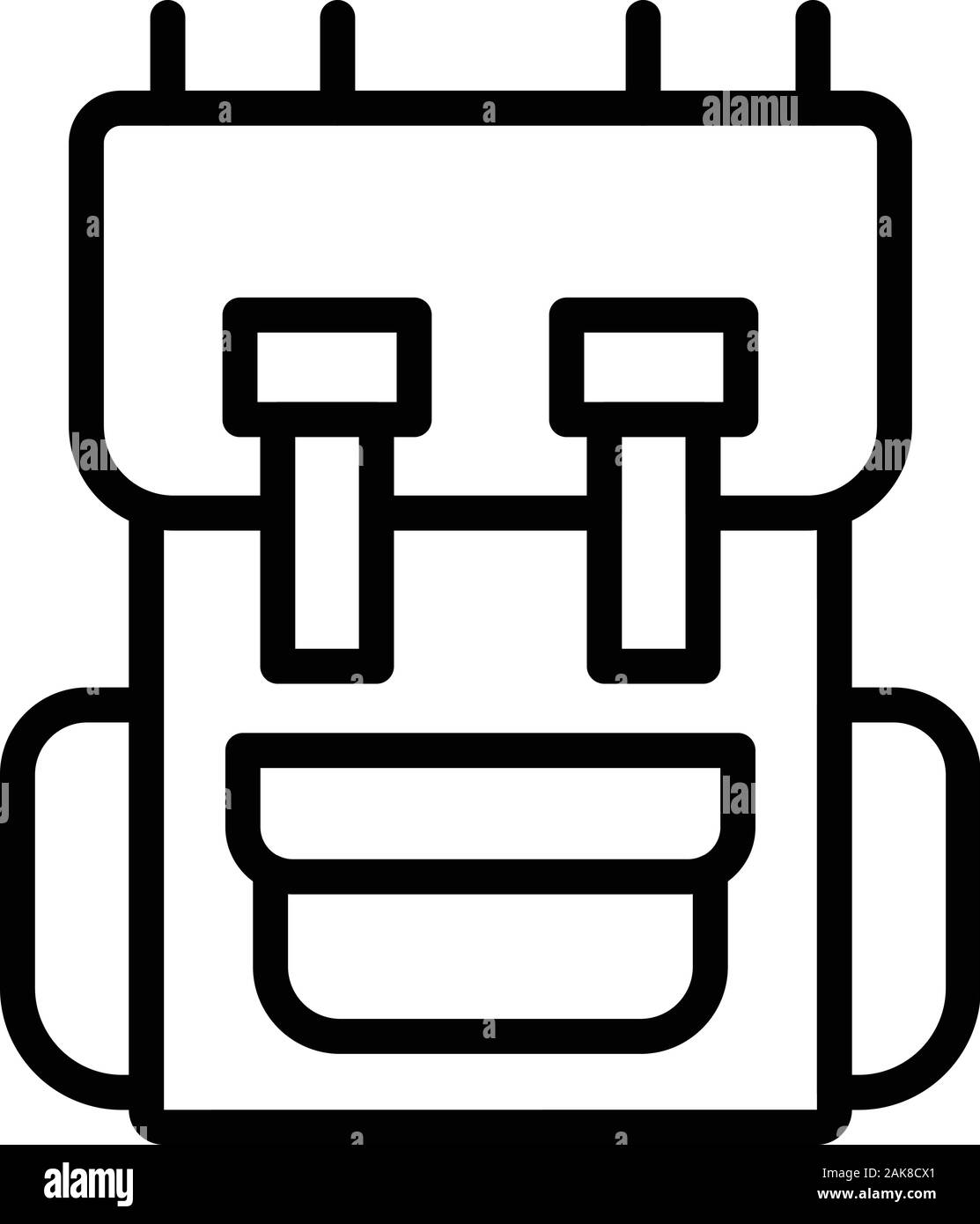 Military backpack icon outline Stock Vector Images - Alamy