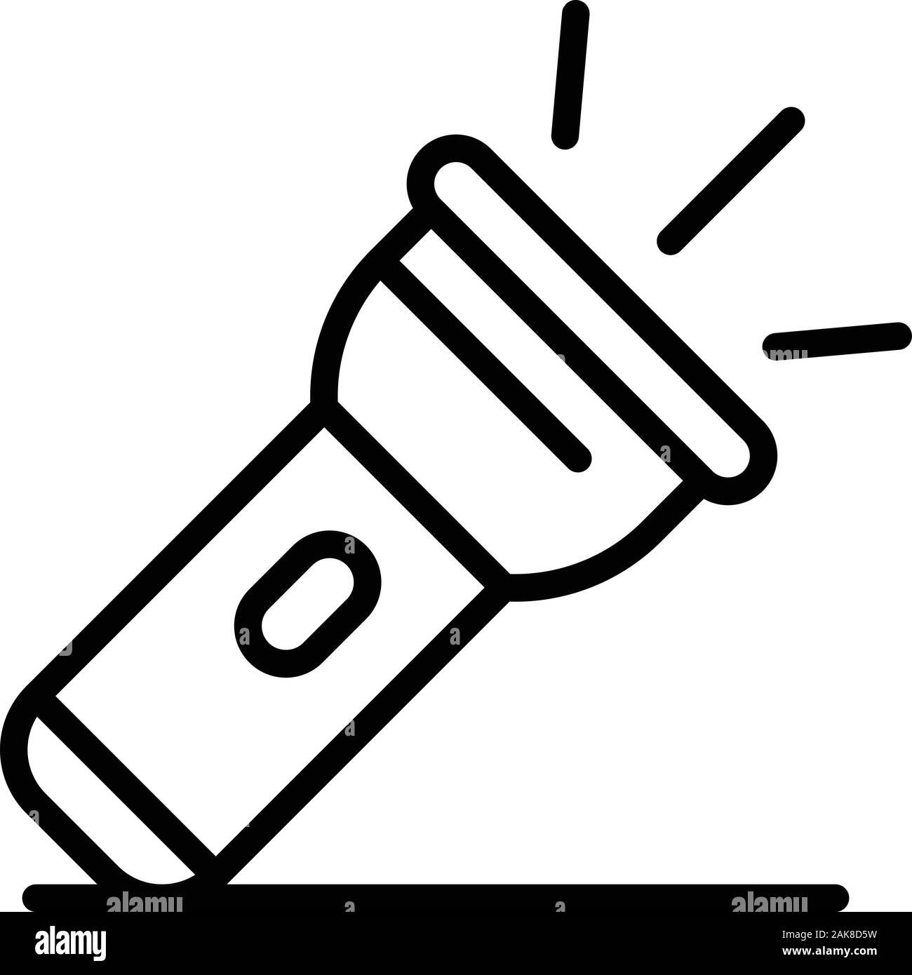 Flashlight Clipart Black And White
