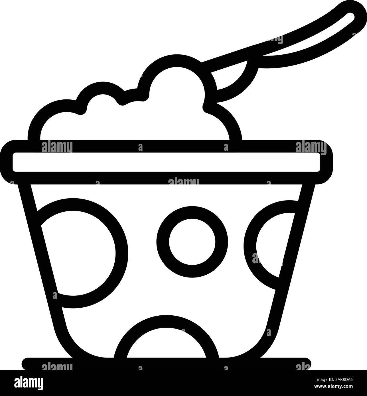 Baby food icon, outline style Stock Vector Image & Art - Alamy