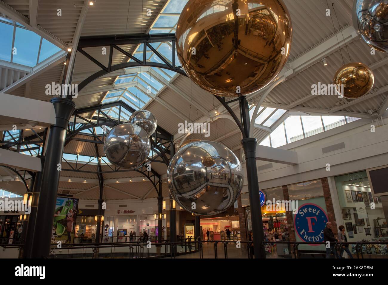 Valencia Westfield Town Center during Christmas time Stock Photo - Alamy
