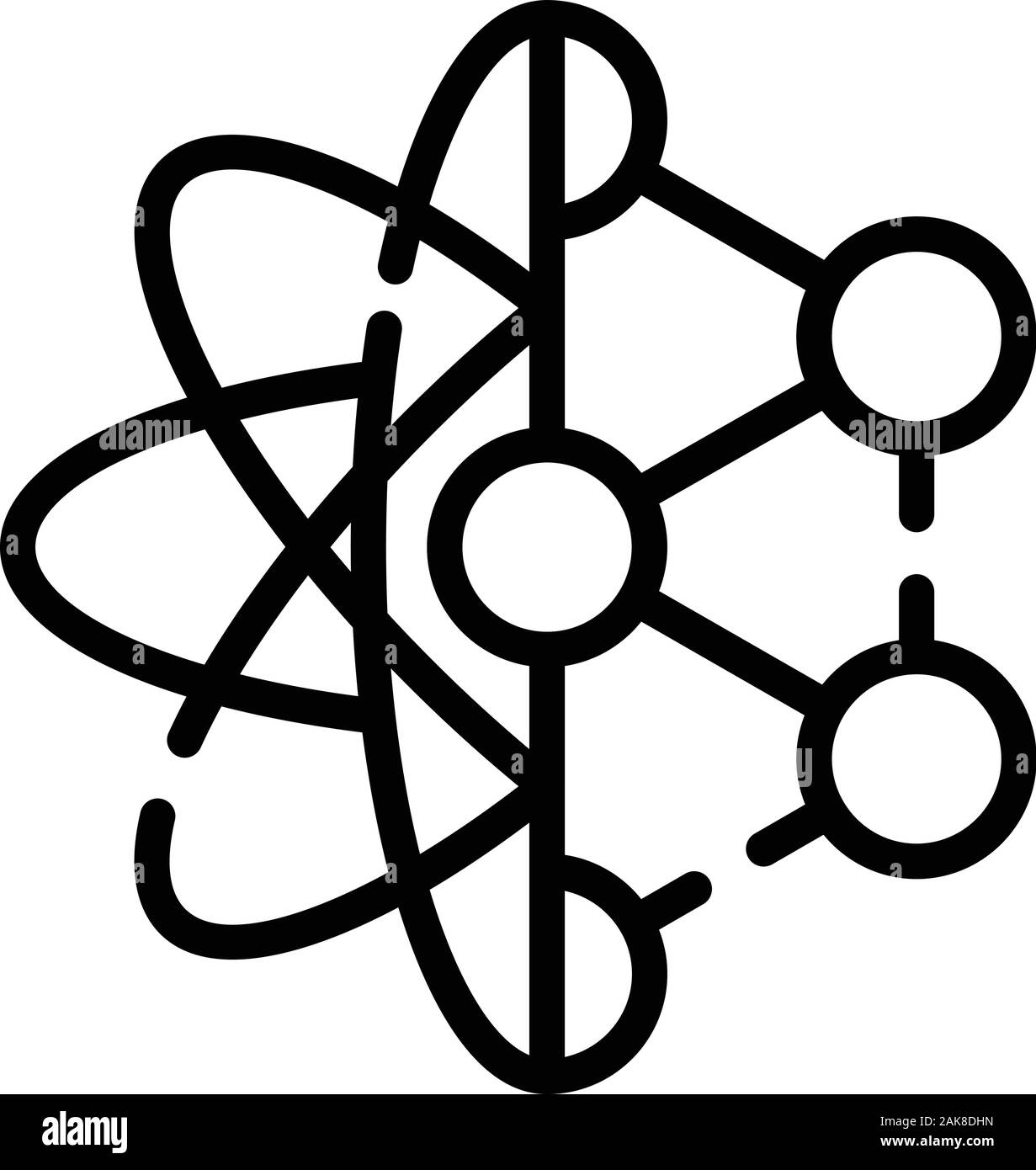 Atom molecule icon, outline style Stock Vector Image & Art - Alamy