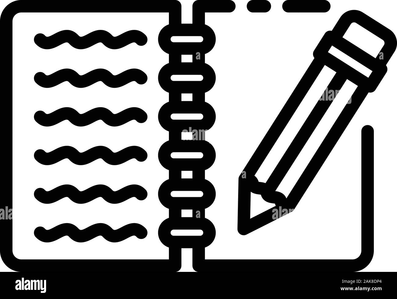 Writing notebook icon, outline style Stock Vector Image & Art - Alamy Writing notebook icon, outline style Stock Vector Image & Art - Alamy