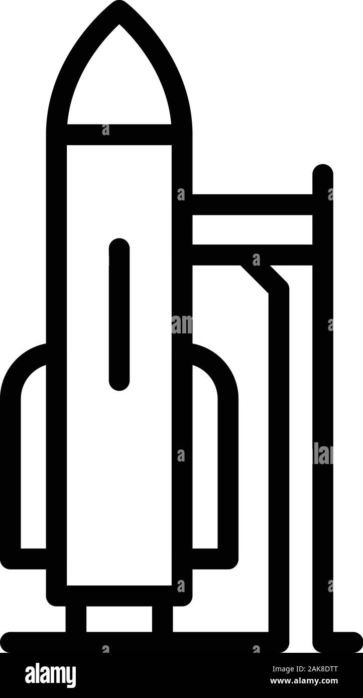 Student rocket construction icon, outline style Stock Vector Image ...