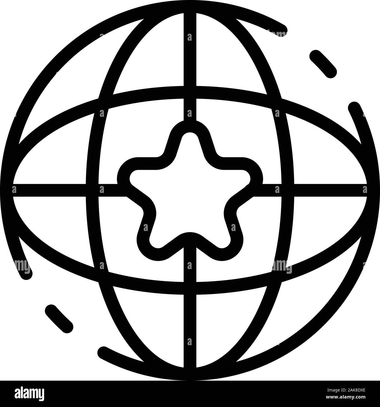 Star global mission icon, outline style Stock Vector Image & Art - Alamy