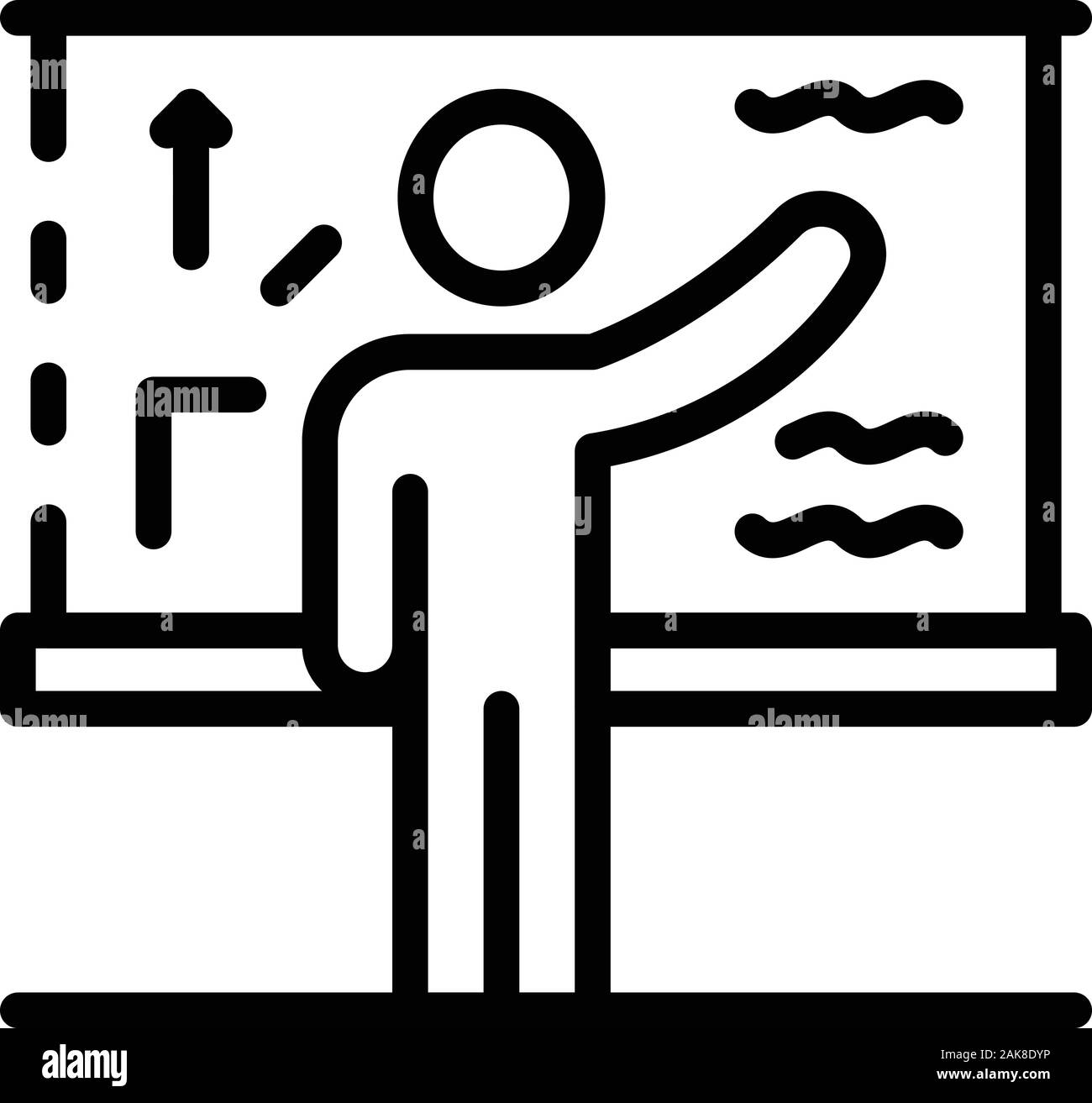 University teacher icon, outline style Stock Vector Image & Art - Alamy