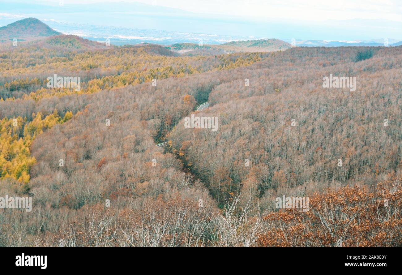 Autumn scenery of Aomori, Japan. Aomori, the northernmost prefecture of ...