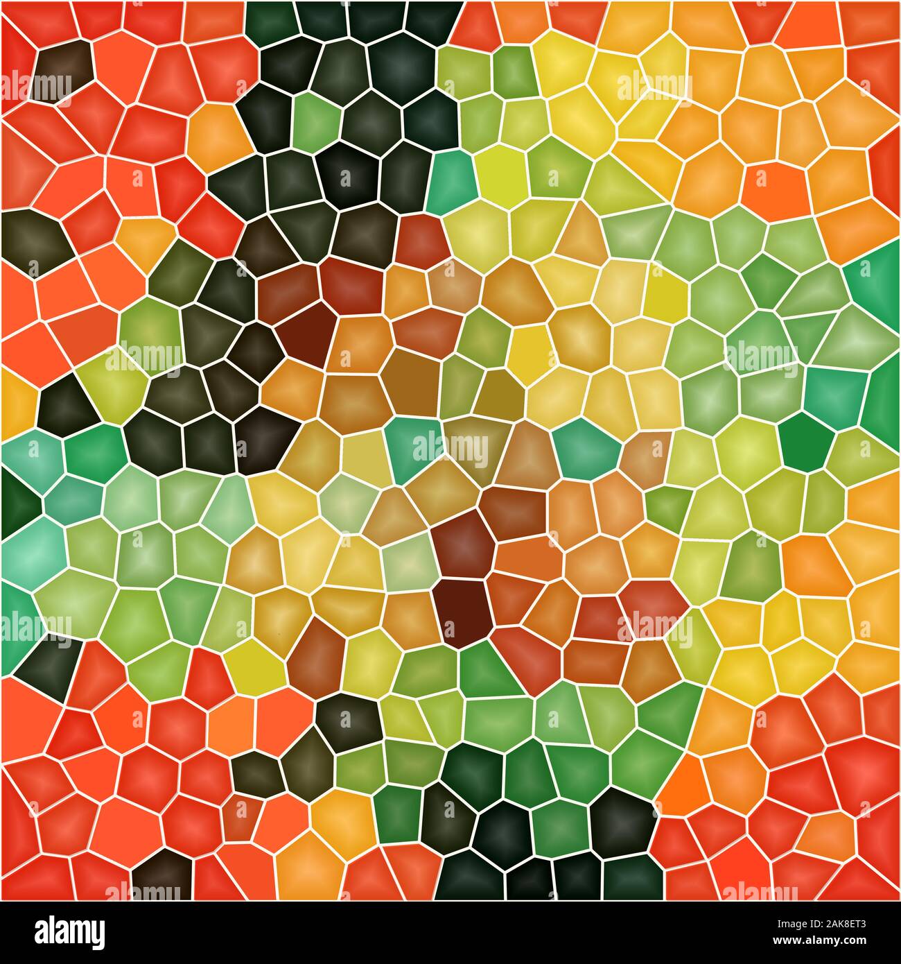 Colorful abstract stained glass artwork in beautiful saturated colors ...