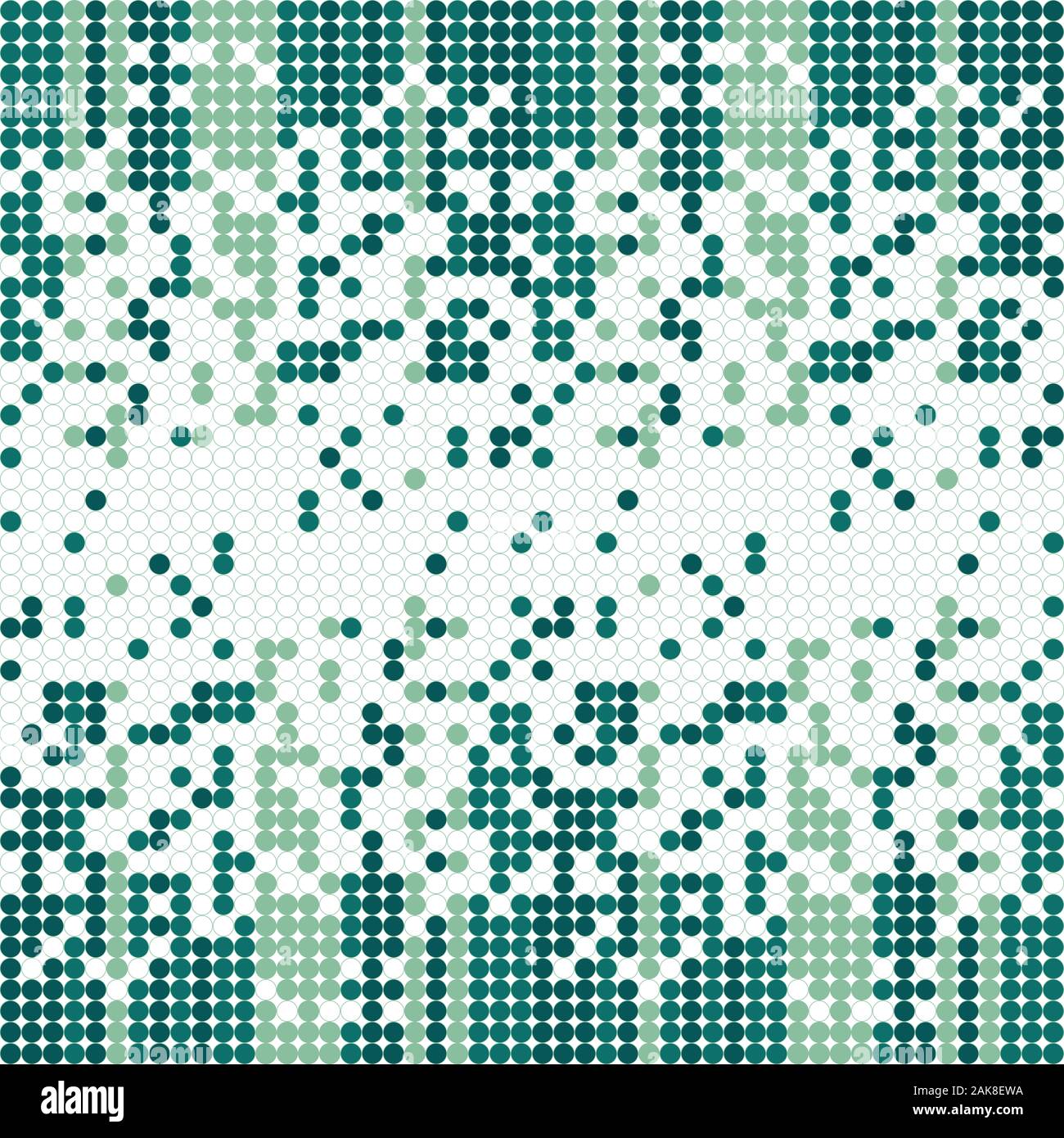 Columns of tiny circles forming a gradient on a white background ...