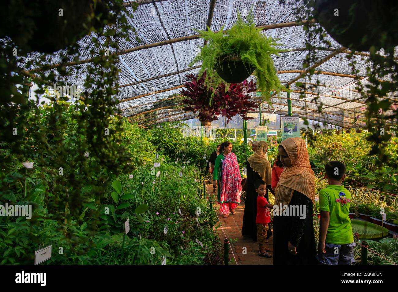 Visitors at the month-long National Tree Fair at Sher-e-Bangla Nagar in ...