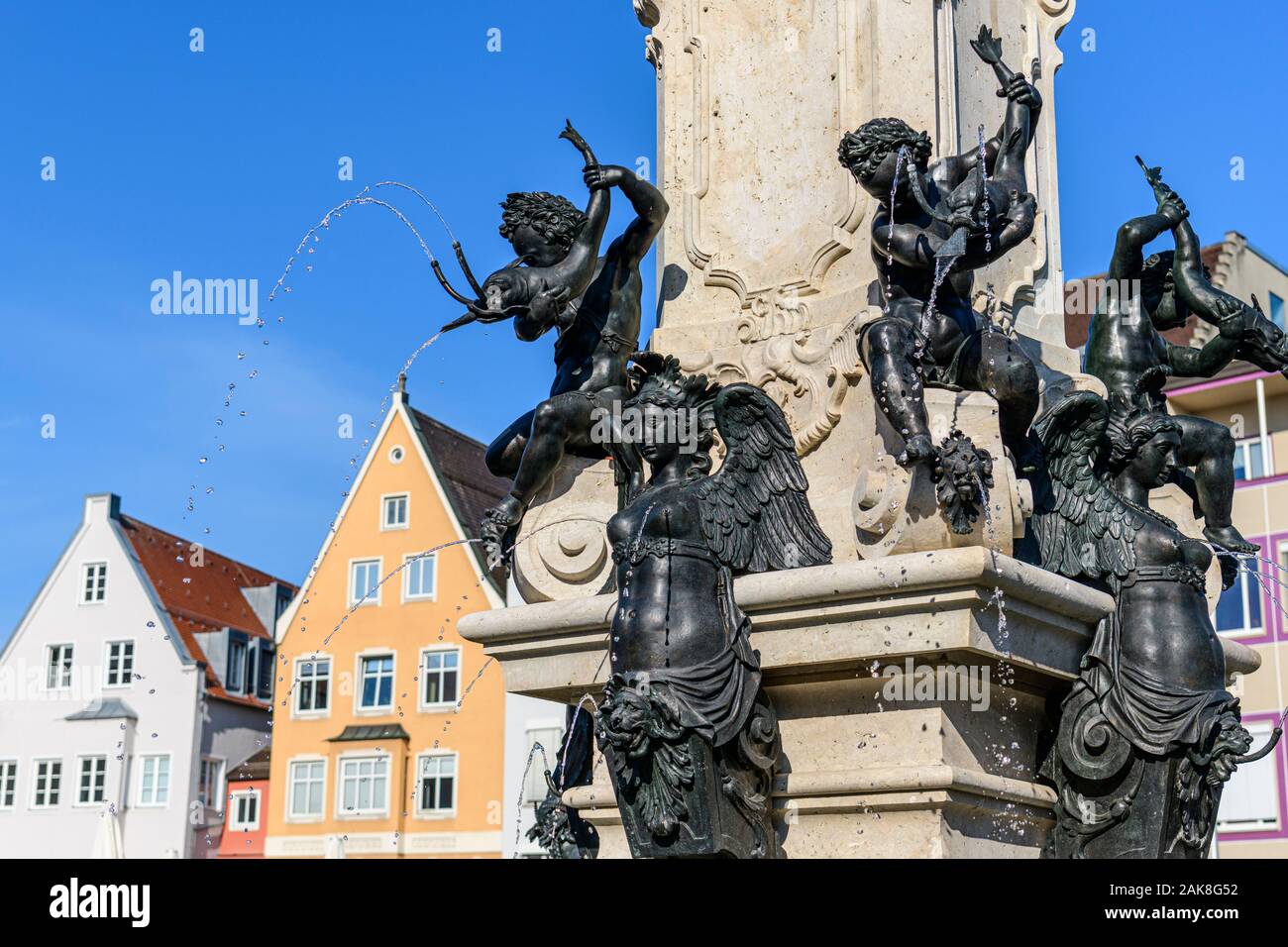 Fountain augustusbrunnen hi-res stock photography and images - Alamy