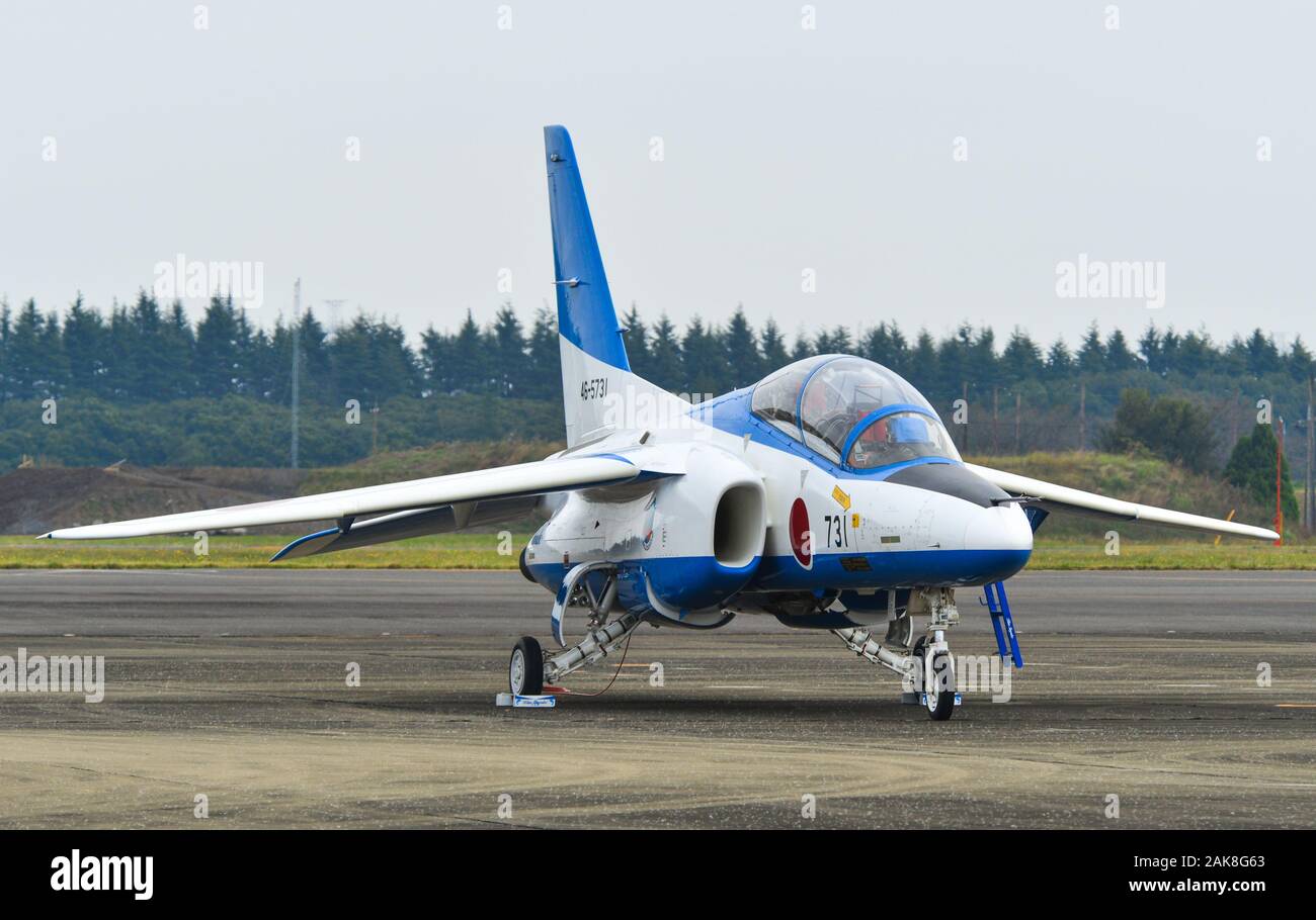 Iruma, Japan - Nov 3, 2019. F-86 Sabres Blue Impulse Aerobatic ...