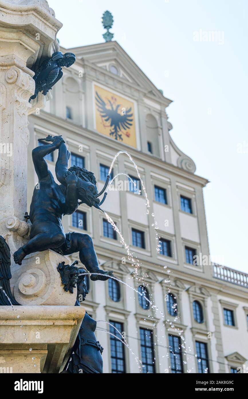 Fountain augustusbrunnen hi-res stock photography and images - Alamy