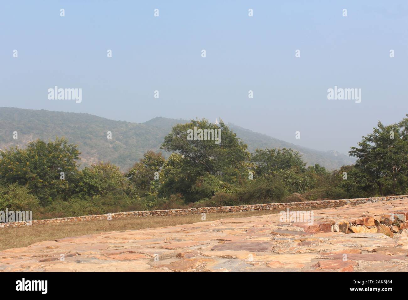 Ruins of prison where a king was confined by his son, rajgir, bihar ...
