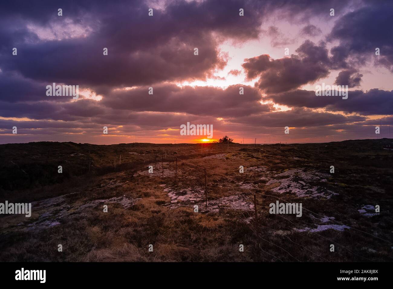 amazing colorful sunset Stock Photo - Alamy