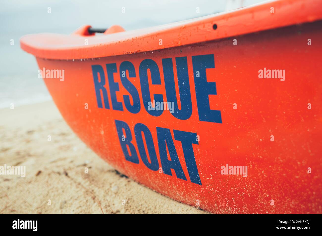 Rescue boat on the beach. Lifeguard, life boat, resecue, baywatch Stock ...