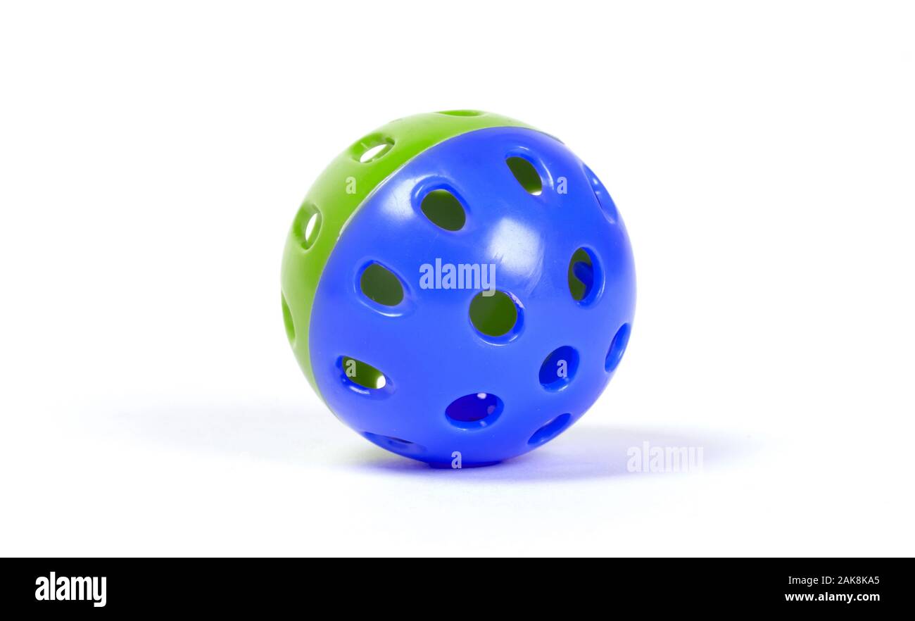 Cat colorful plastic toy ball isolated on white background Stock Photo ...