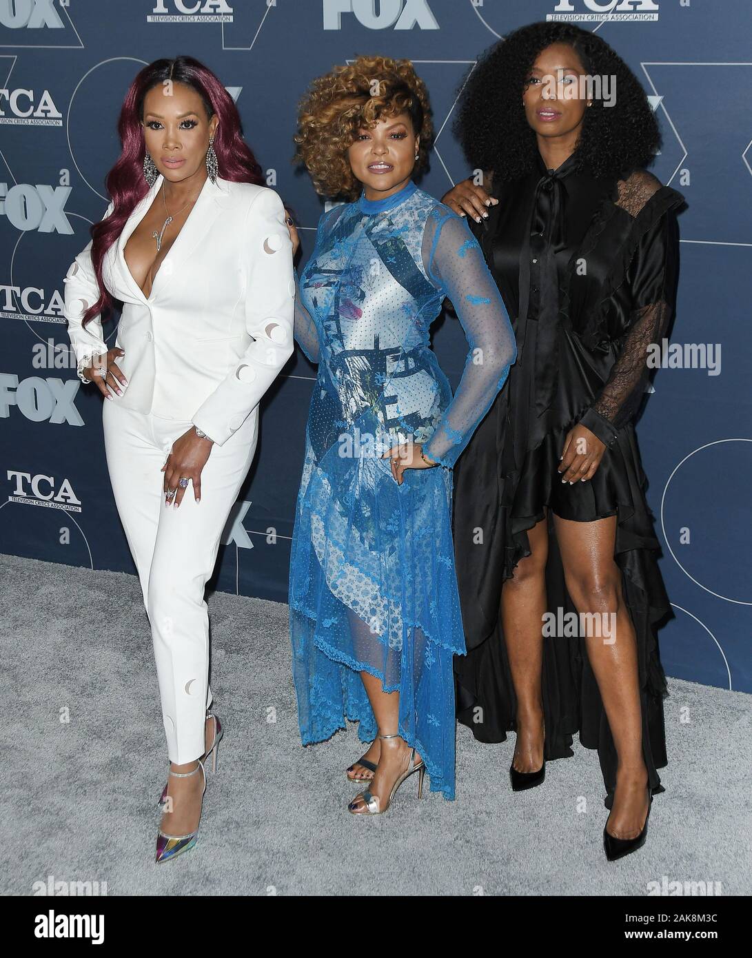 Pasadena, California, USA. 07th Jan, 2020. (L-R) Vivica A. Fox, Taraji ...