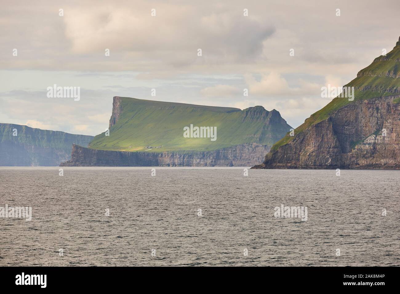 Stora Dimun dramatic island in Faroe archipelago. North atlantic ocean ...