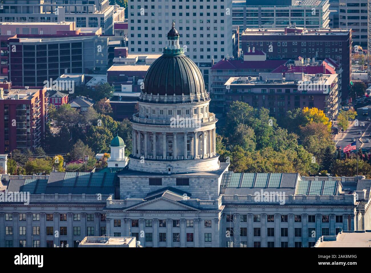 Rooftop view of Utah State Capitol building Stock Photo - Alamy