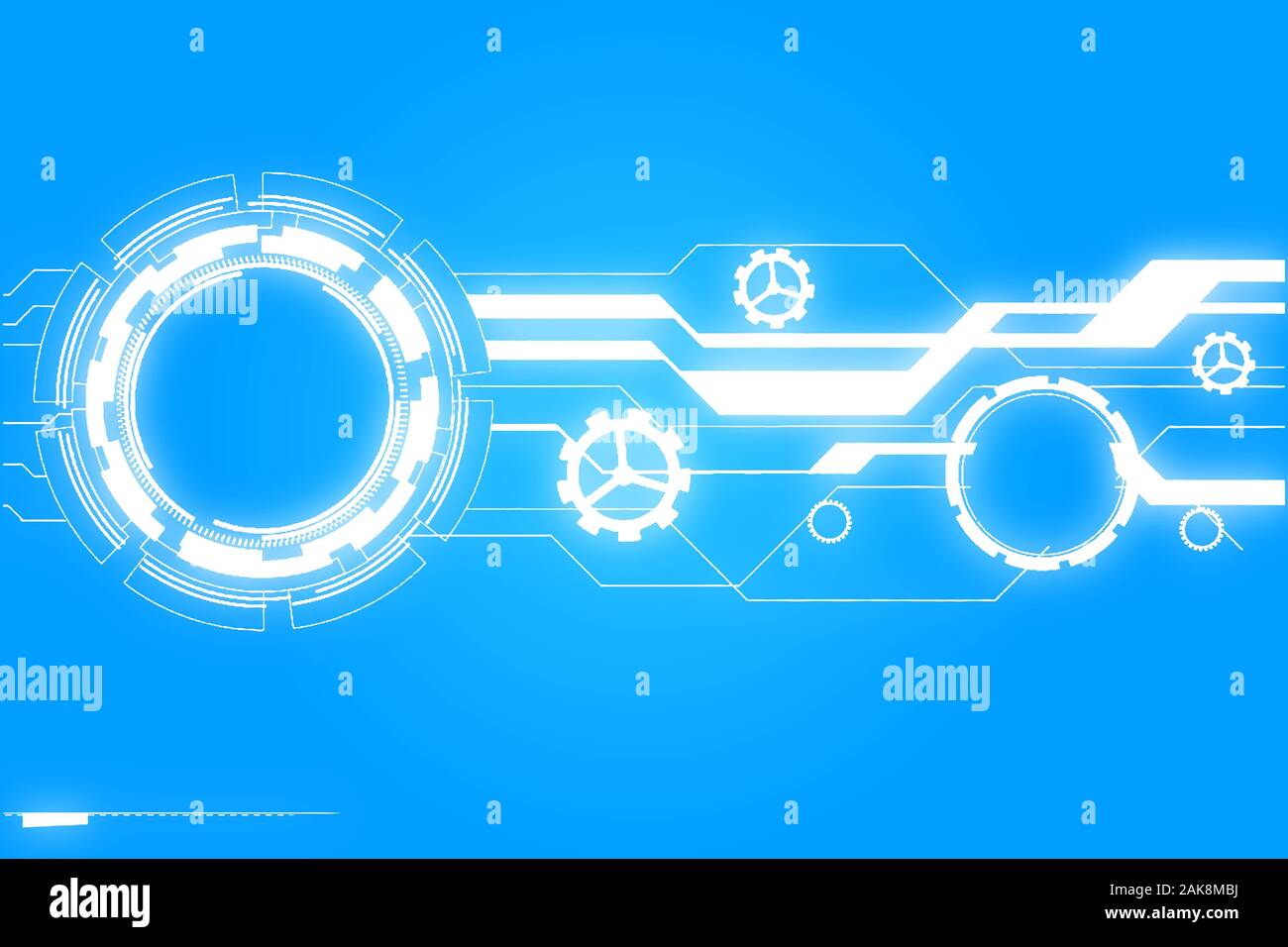Abstract technology background with various technology elements Hi-tech ...