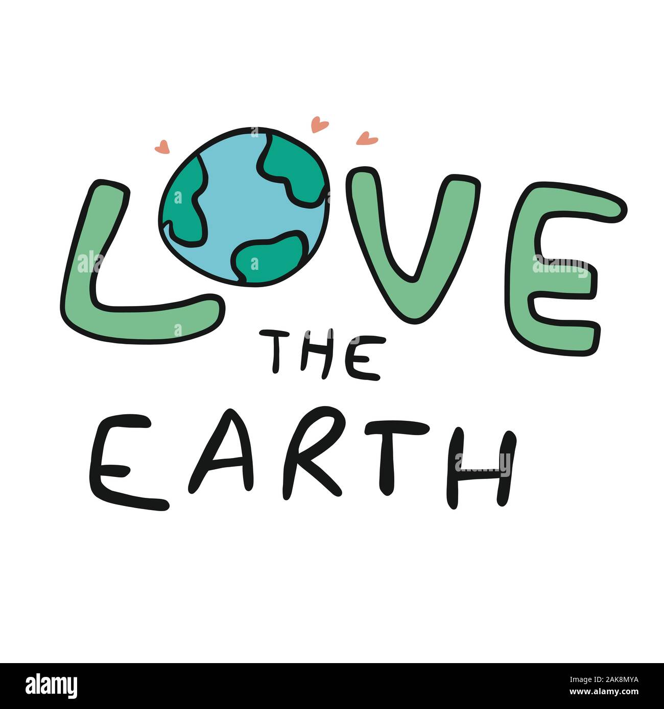 Love the earth logo vector illustration Stock Vector Image & Art - Alamy