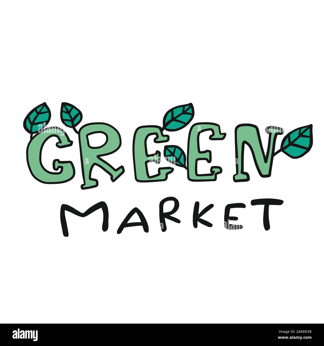 Green Market logo vector illustration Stock Vector Image & Art - Alamy